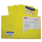 Folder plastic poly Yellow 2 pocket | Pala Supply Company, Inc ...