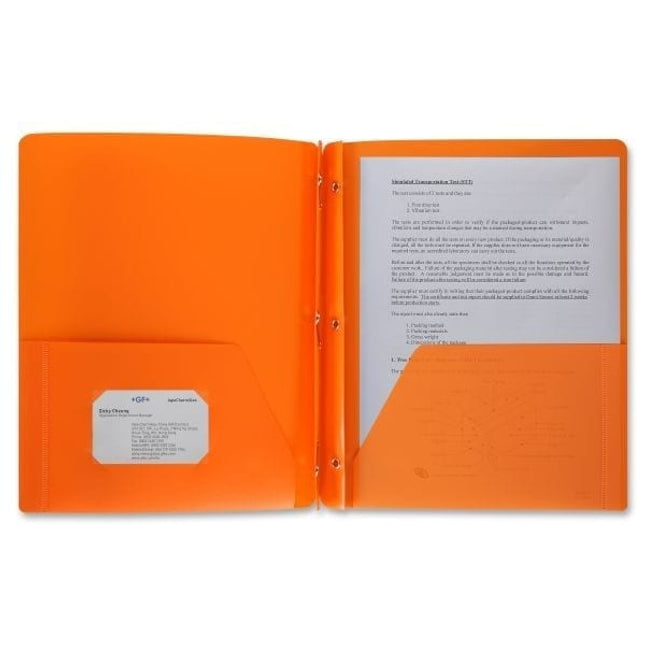 orange document folder